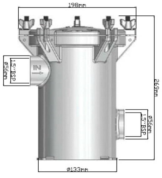Strainer Header Tank